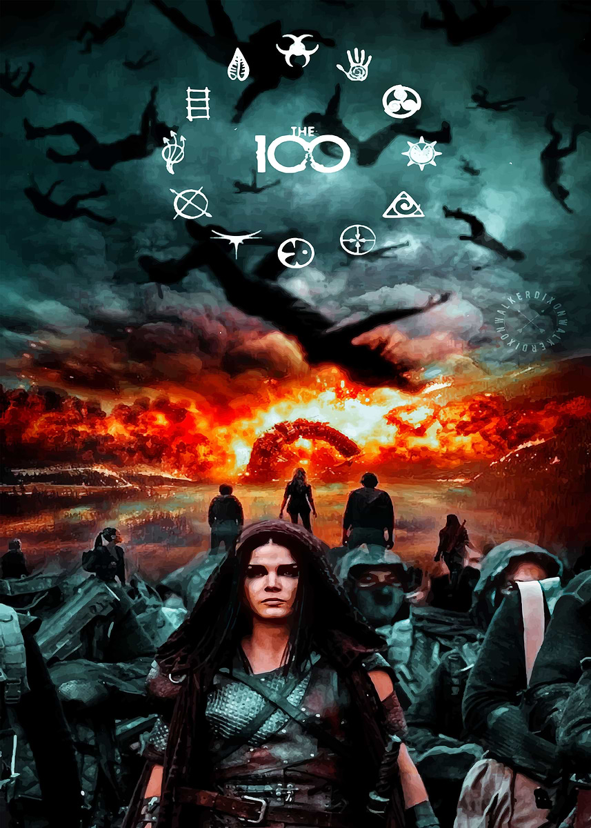 'the 100' Poster, picture, metal print, paint by om dilan | Displate