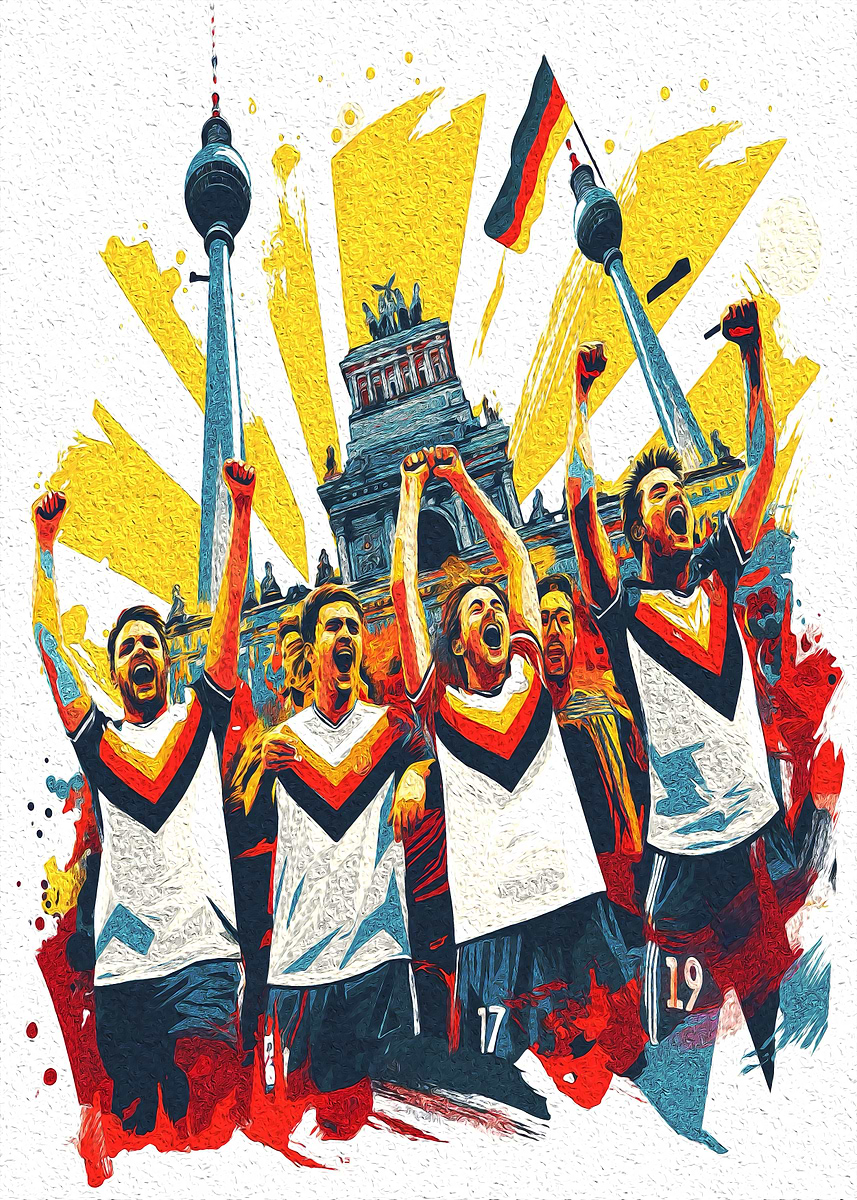 'Germany supporter' Poster, picture, metal print, paint by muhammad ...