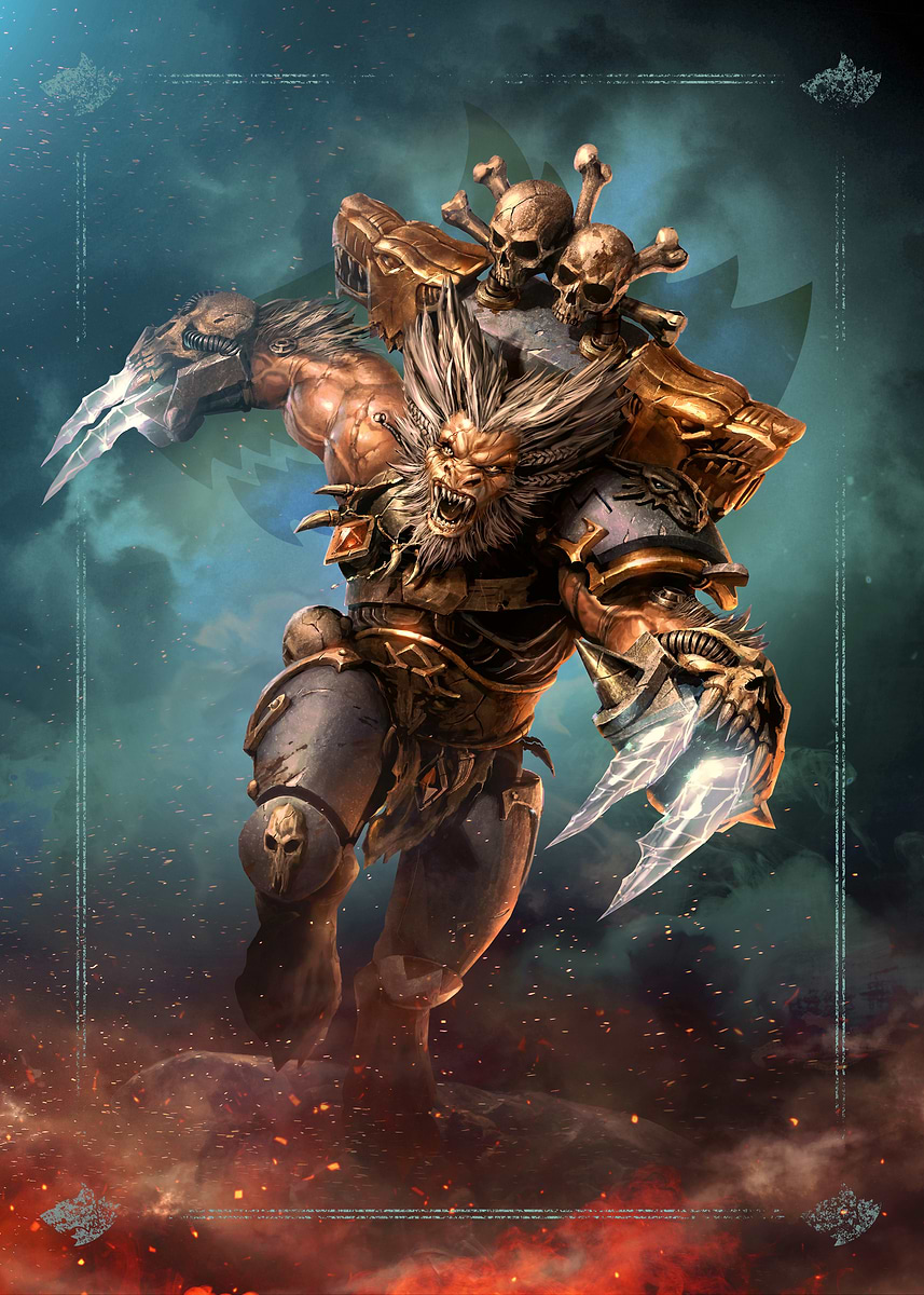 'Space Wolves Wulfen' Poster, picture, metal print, paint by Warhammer ...