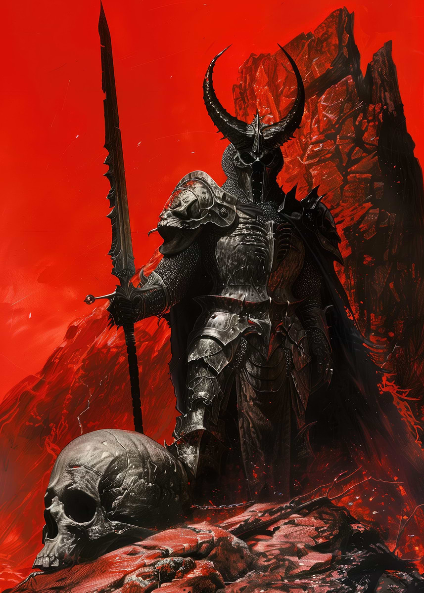 'Evil Demonic King' Poster, picture, metal print, paint by GLITCHED ART ...