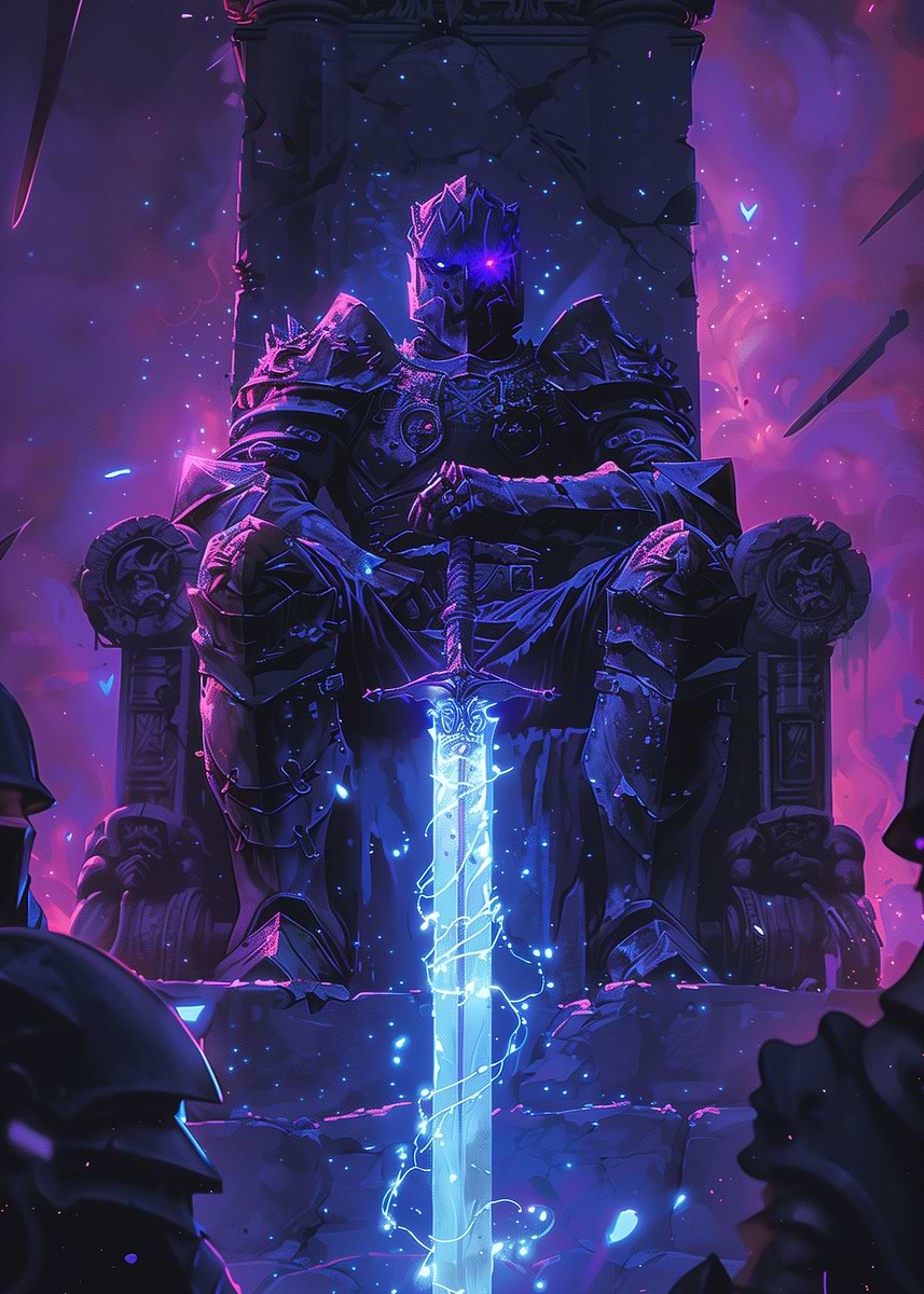 'Legendary Night Knight' Poster, picture, metal print, paint by OMEGA ...