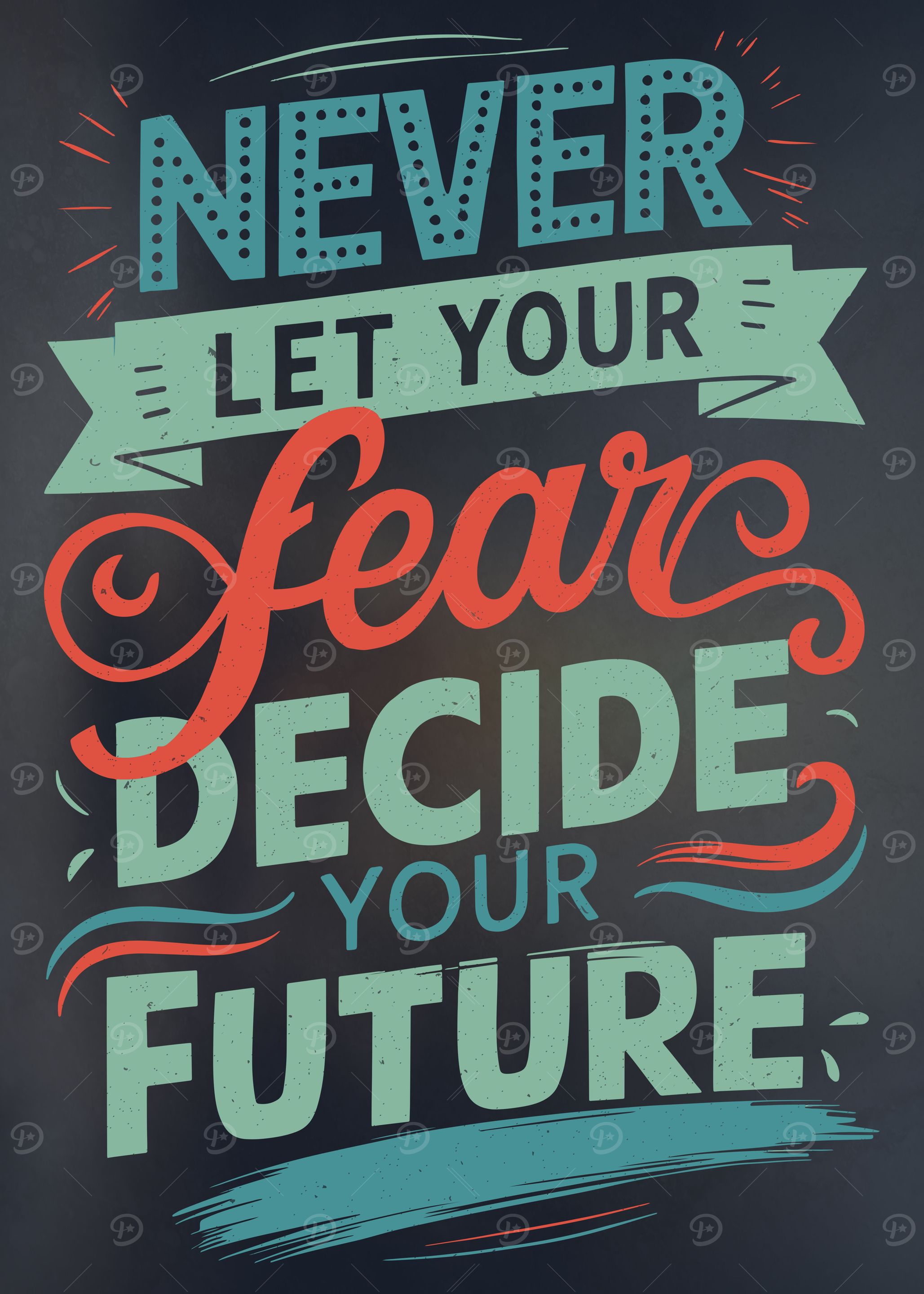 'Inspirational Future' Poster, picture, metal print, paint by 21 MXM ...