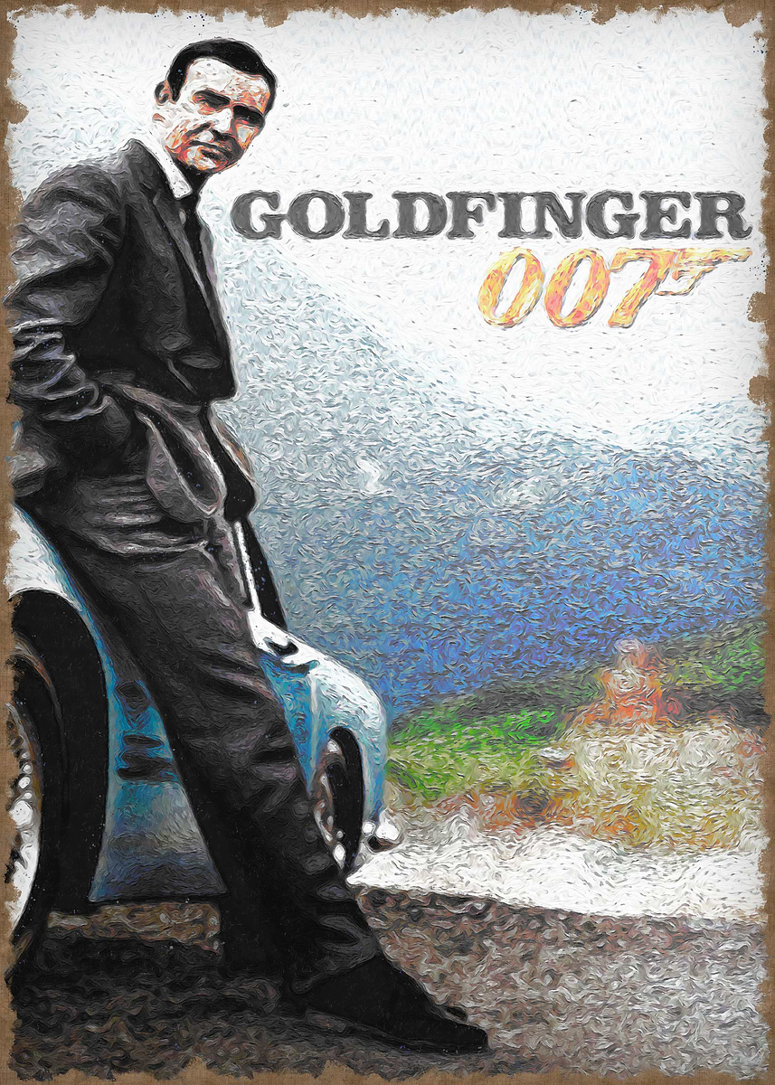 'goldfinger' Poster, picture, metal print, paint by The Artnesia ...
