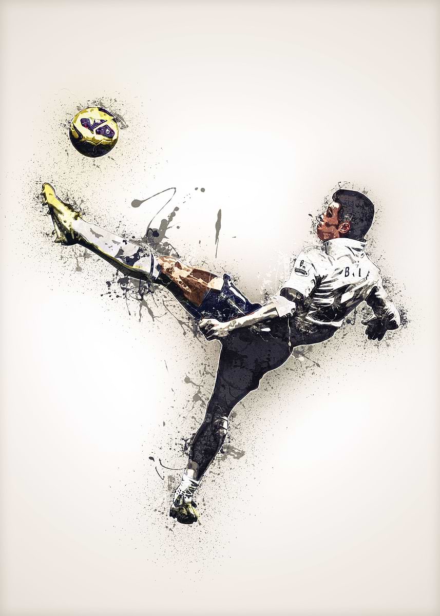 'Gareth Bale' Poster, picture, metal print, paint by Sheldon Bennett ...