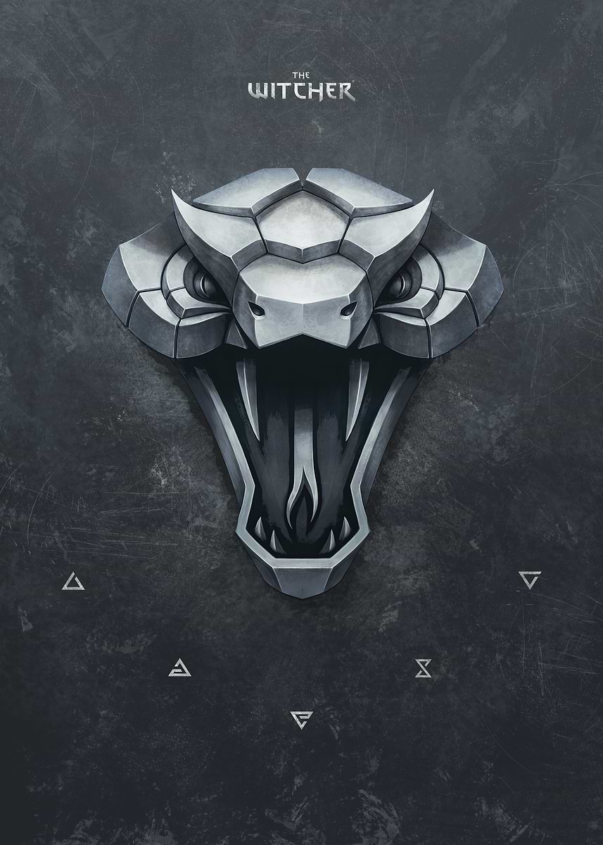'School of Viper' Poster, picture, metal print, paint by Witcher 3 ...