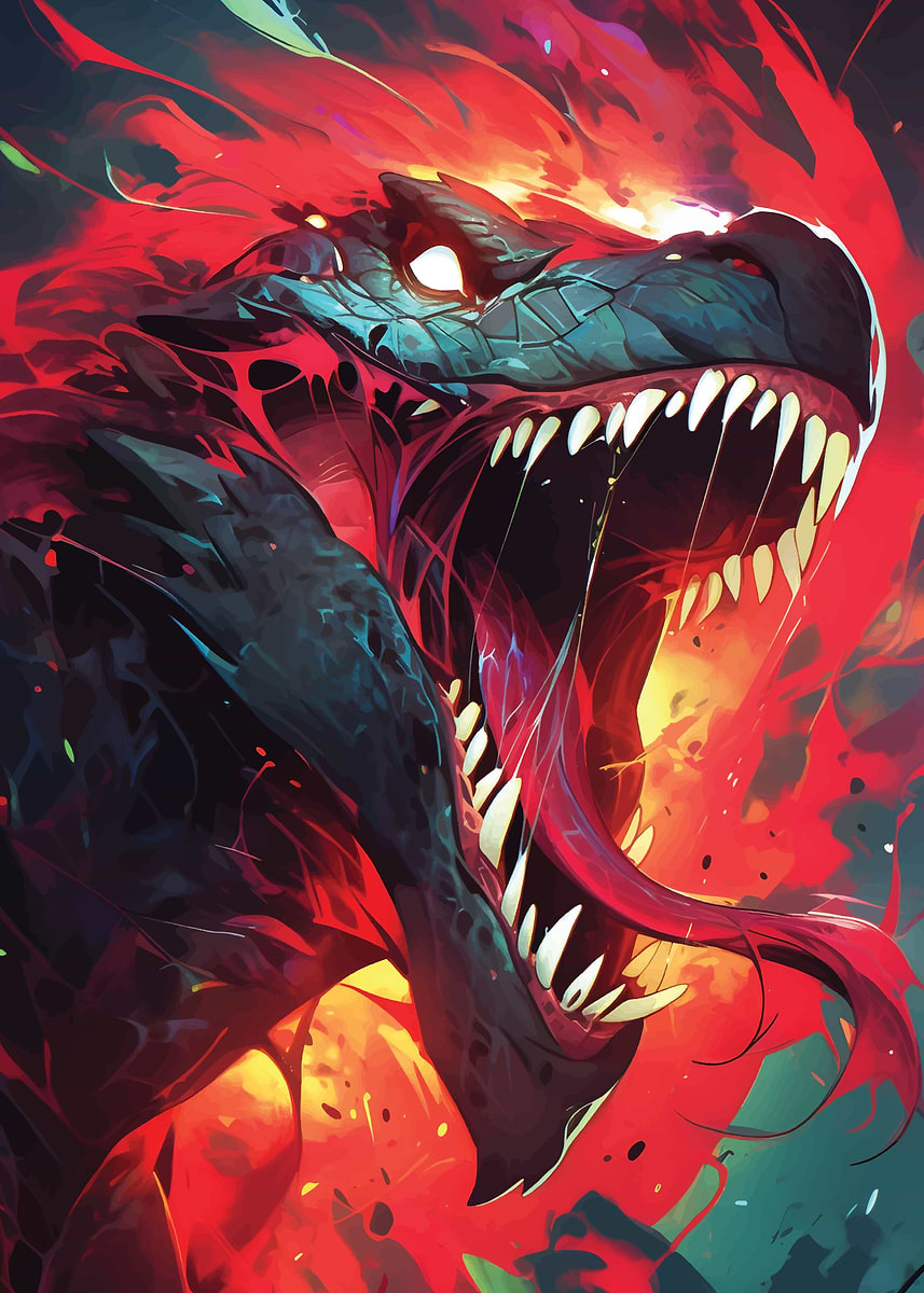 'Godzilla' Poster, picture, metal print, paint by ALEX GREZ | Displate