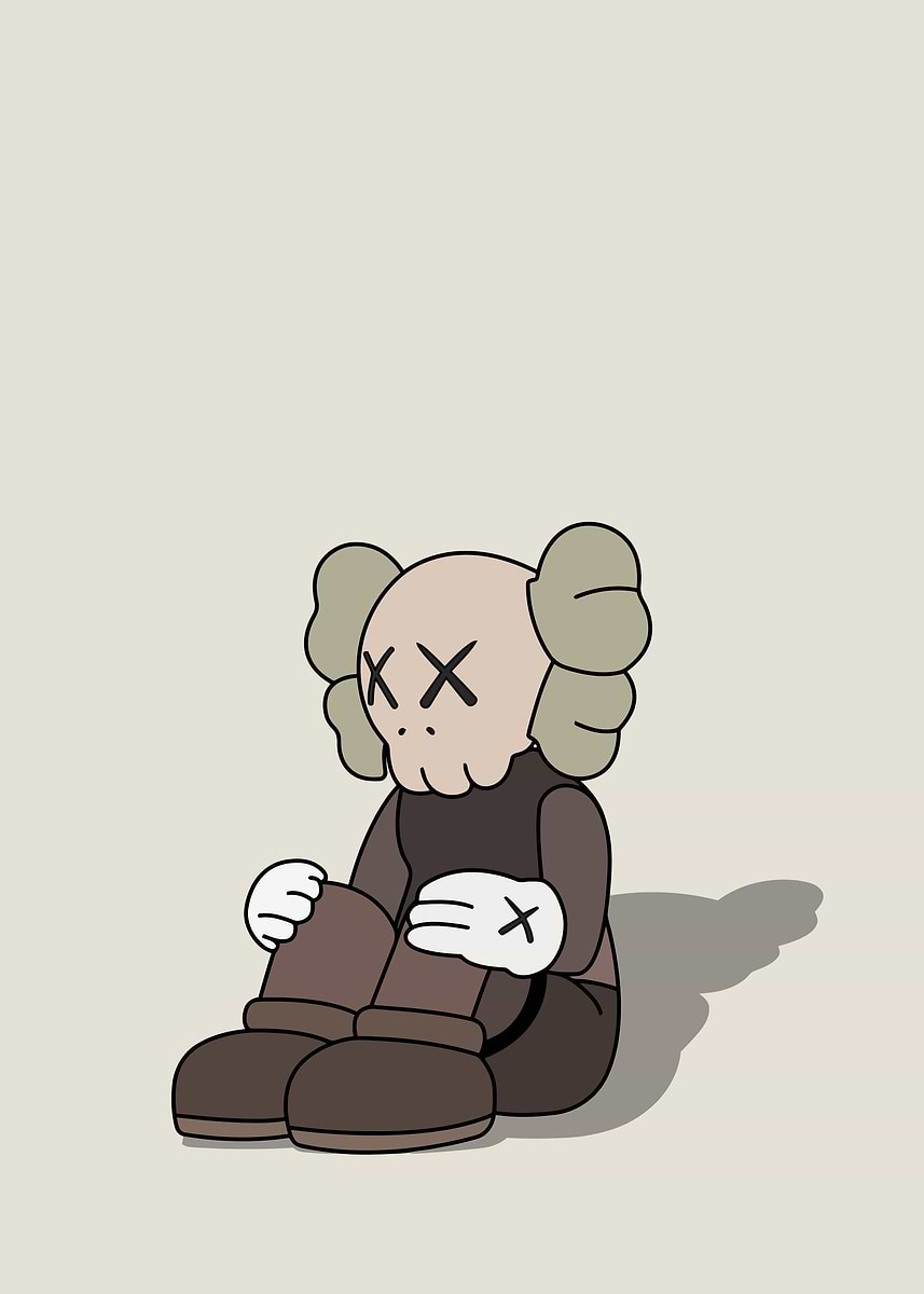 'Kaws Sad' Poster, picture, metal print, paint by Razu Matubbor | Displate