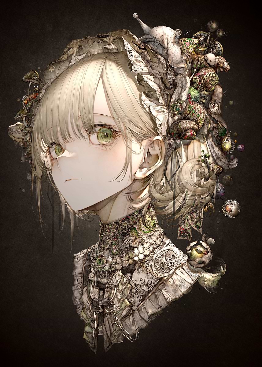 'Cute Slug Anime Girl ' Poster, picture, metal print, paint by jujutsu ...