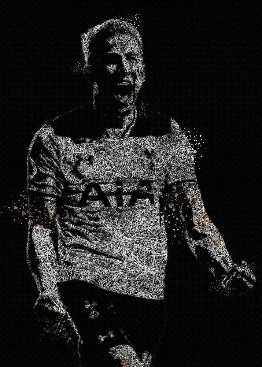 'Harry Kane Scribble' Poster, picture, metal print, paint by Roosevelt ...