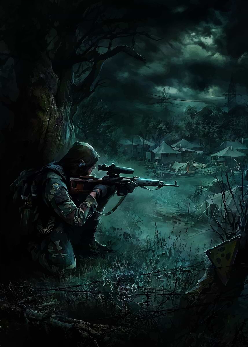 'STALKER GAME' Poster, picture, metal print, paint by om dilan | Displate