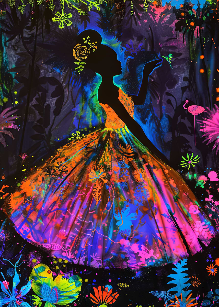 'Neon XII' Poster, picture, metal print, paint by JS Art Design | Displate
