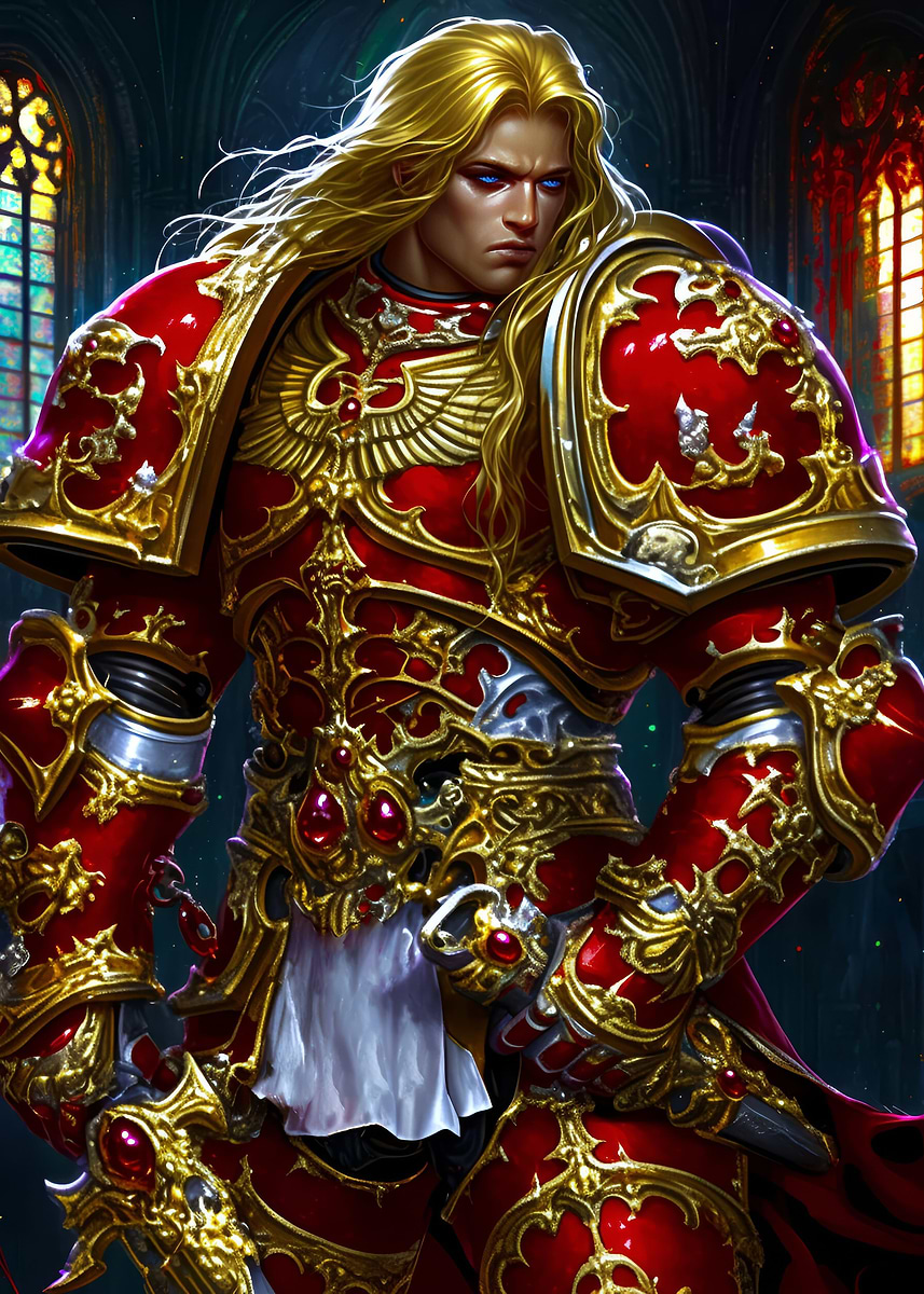 'Blood Knight Vampire Lord' Poster, picture, metal print, paint by Dark ...