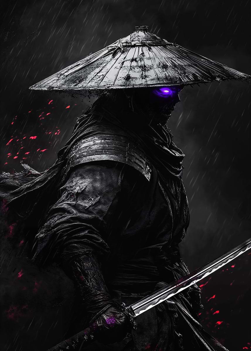 'zombie samurai ' Poster, picture, metal print, paint by Adel S | Displate