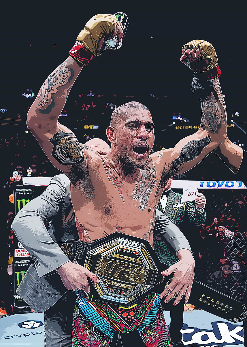 'Alex Pereira Poster' Poster, picture, metal print, paint by Benny ...