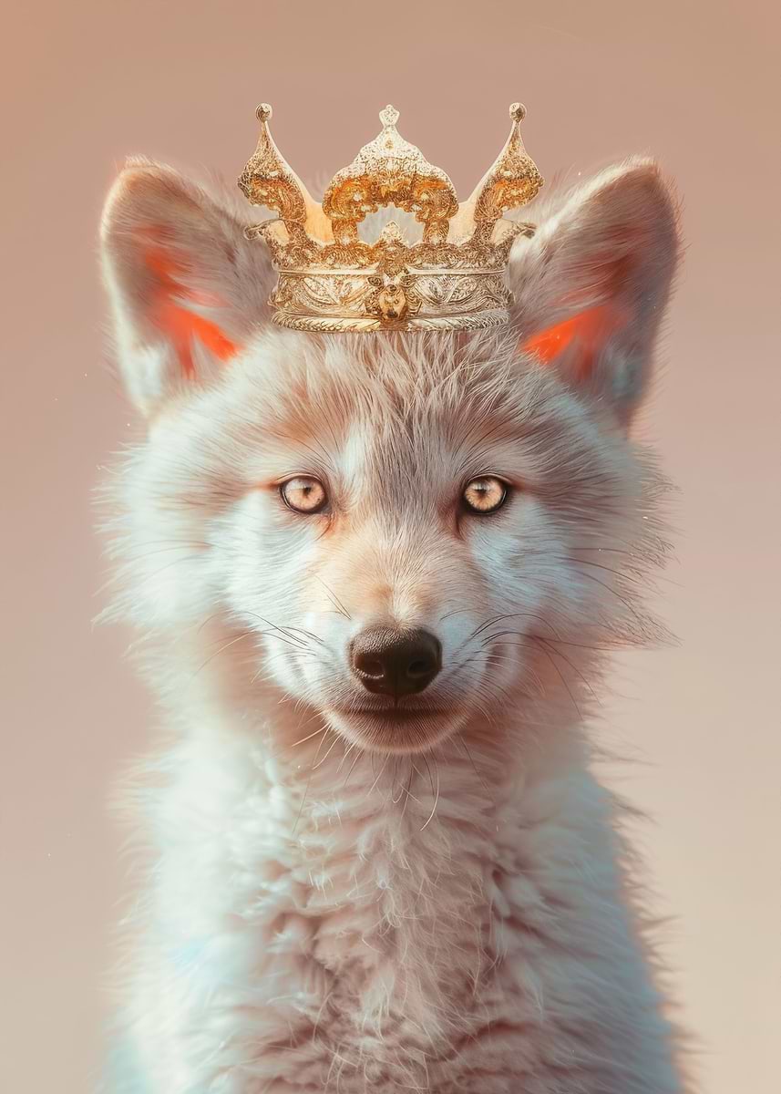 'Wolf King Crown' Poster, picture, metal print, paint by Morgan Yon ...