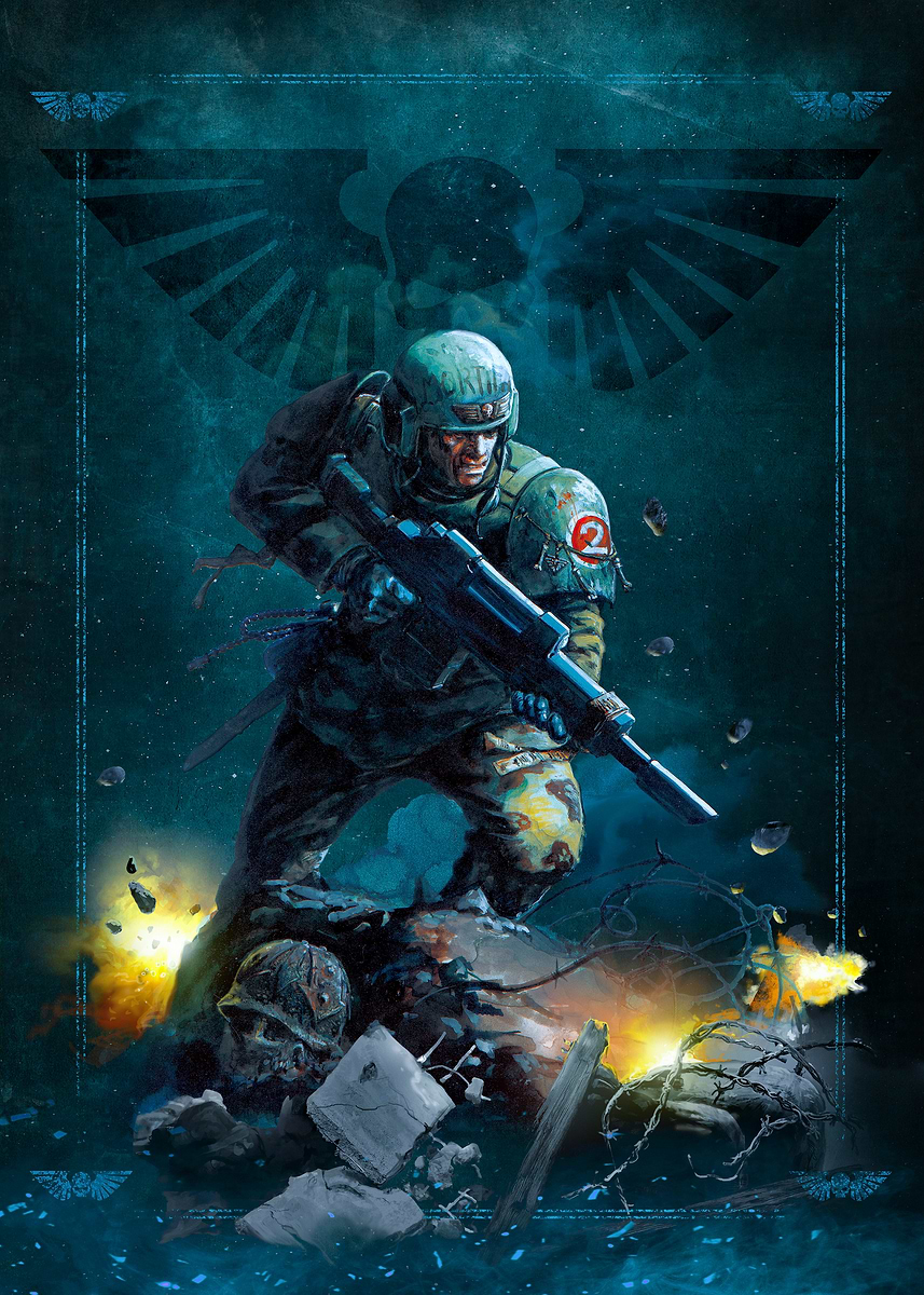 'Cadian Shock Trooper 1' Poster, picture, metal print, paint by ...