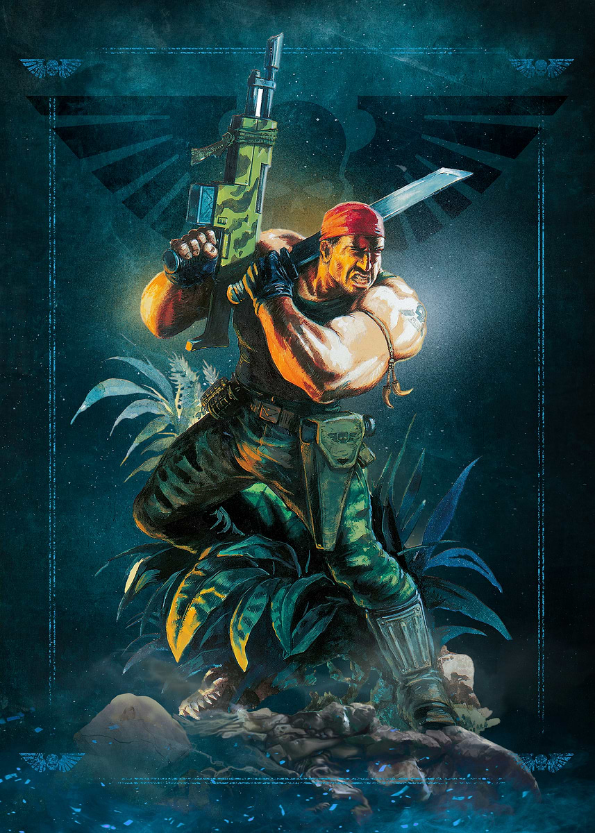'Catachan Jungle Fighter 2' Poster, picture, metal print, paint by ...