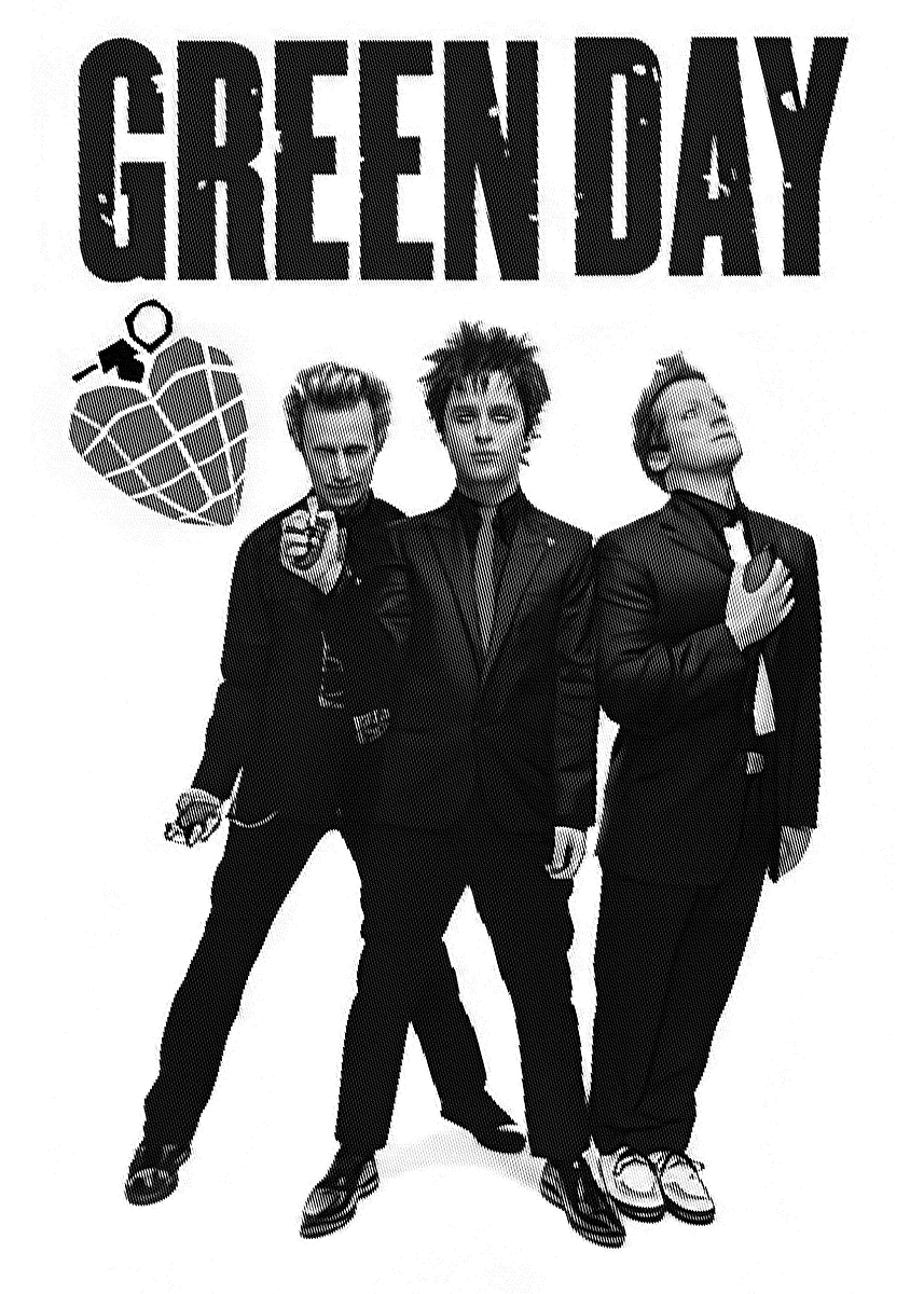 'Green Day' Poster, picture, metal print, paint by Aleyna Freya | Displate