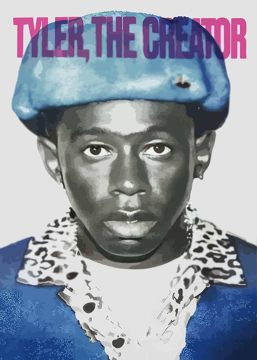 'tyler the creator rapper ' Poster, picture, metal print, paint by ...