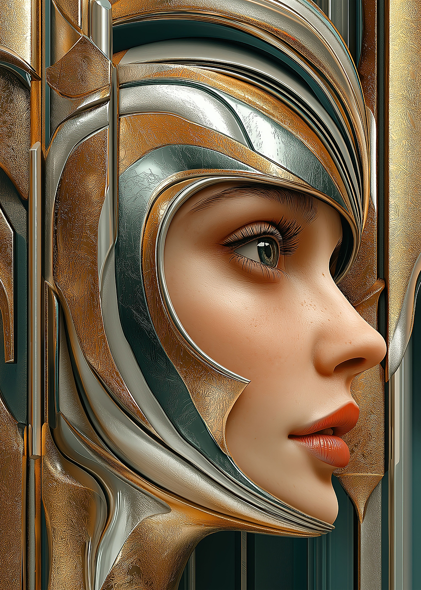 'Metallic Guardian' Poster, picture, metal print, paint by Blazeless ...