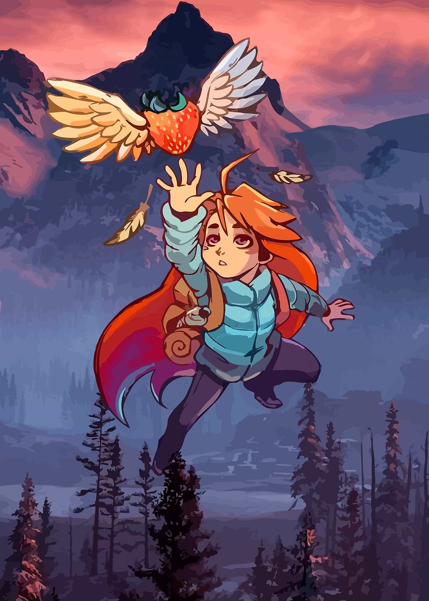 'Celeste Game' Poster, picture, metal print, paint by AVD Design | Displate