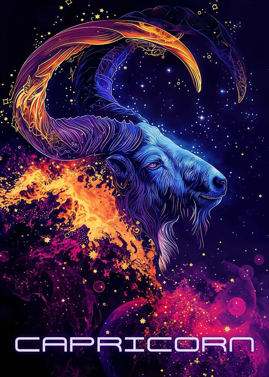 'ZODIAC CAPRICORN' Poster, picture, metal print, paint by ...