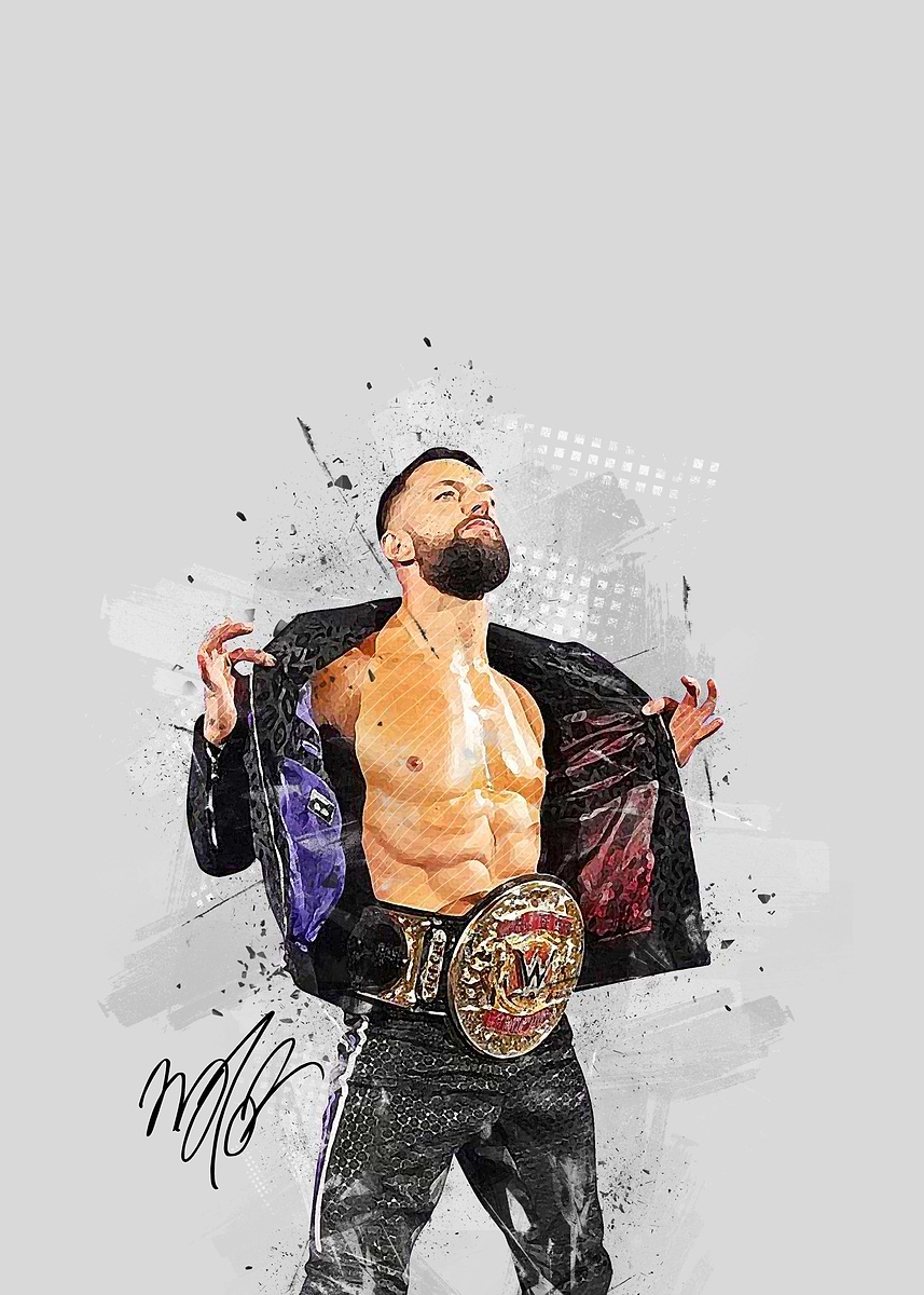 'Finn Balor' Poster, picture, metal print, paint by ART Five | Displate