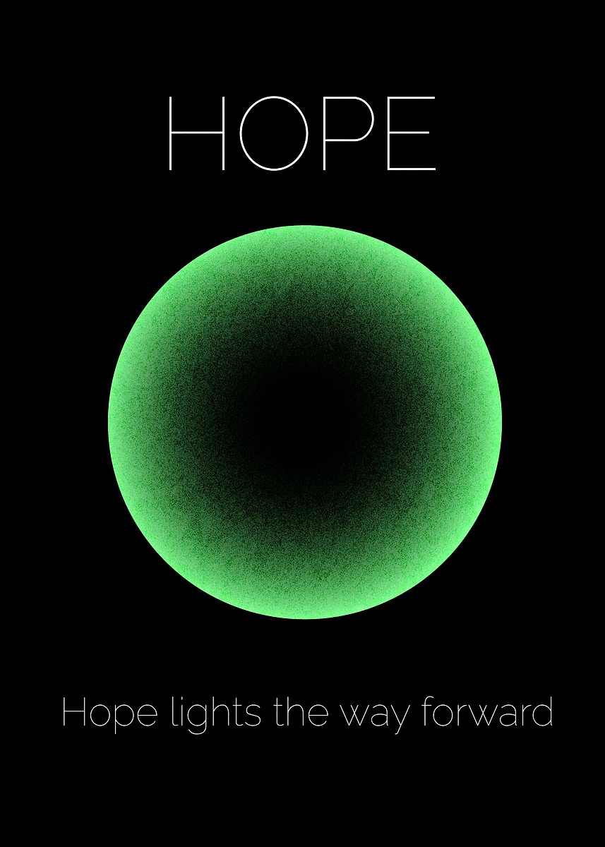 'Hope Lights the Way' Poster, picture, metal print, paint by renArt ...