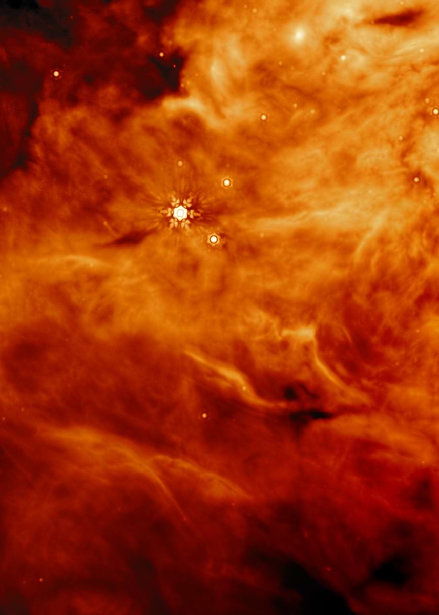 'Orange Nebula' Poster, picture, metal print, paint by NASA | Displate