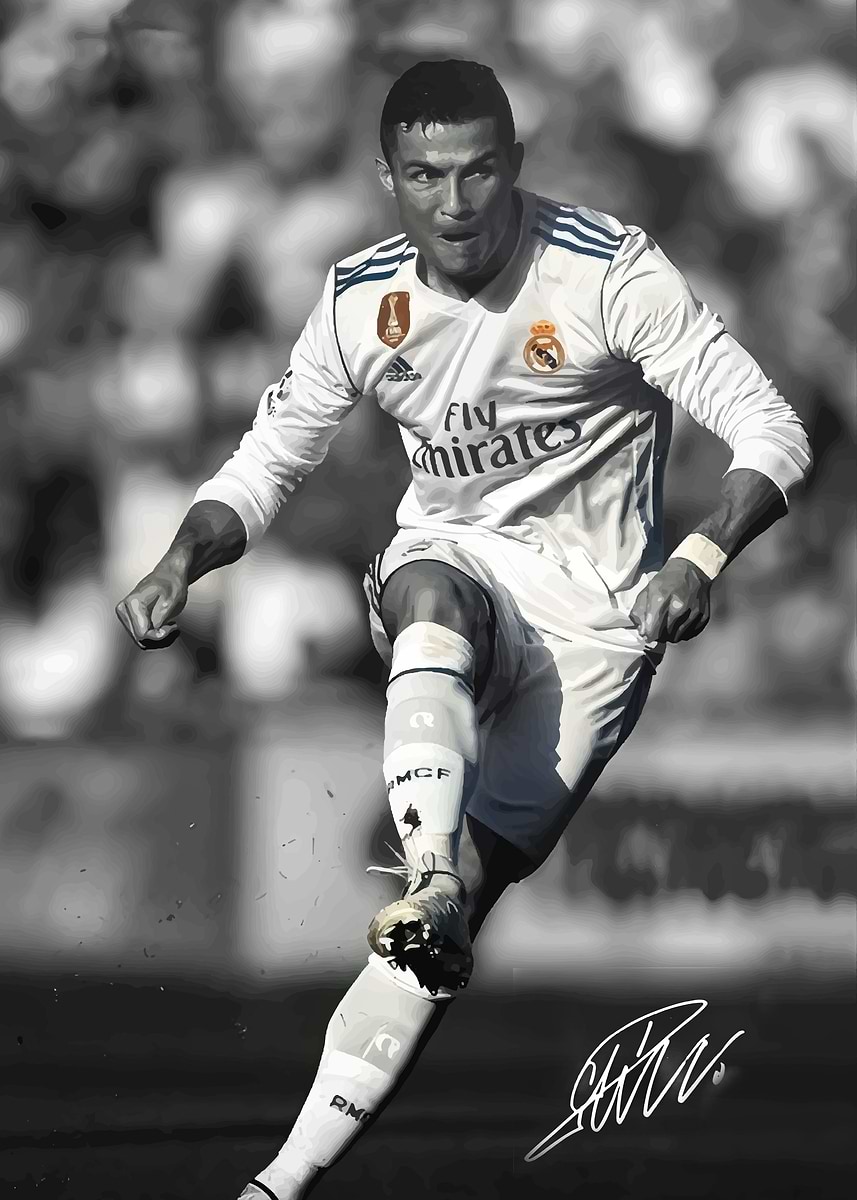 'Ronaldo CR7' Poster, picture, metal print, paint by Alex Romiro | Displate