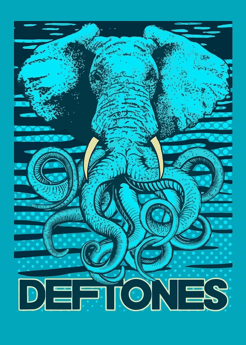 'Deftones Band' Poster, picture, metal print, paint by Reno Marino ...