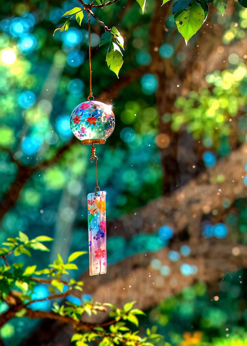 'Furin' Poster, picture, metal print, paint by Ann Havbo | Displate