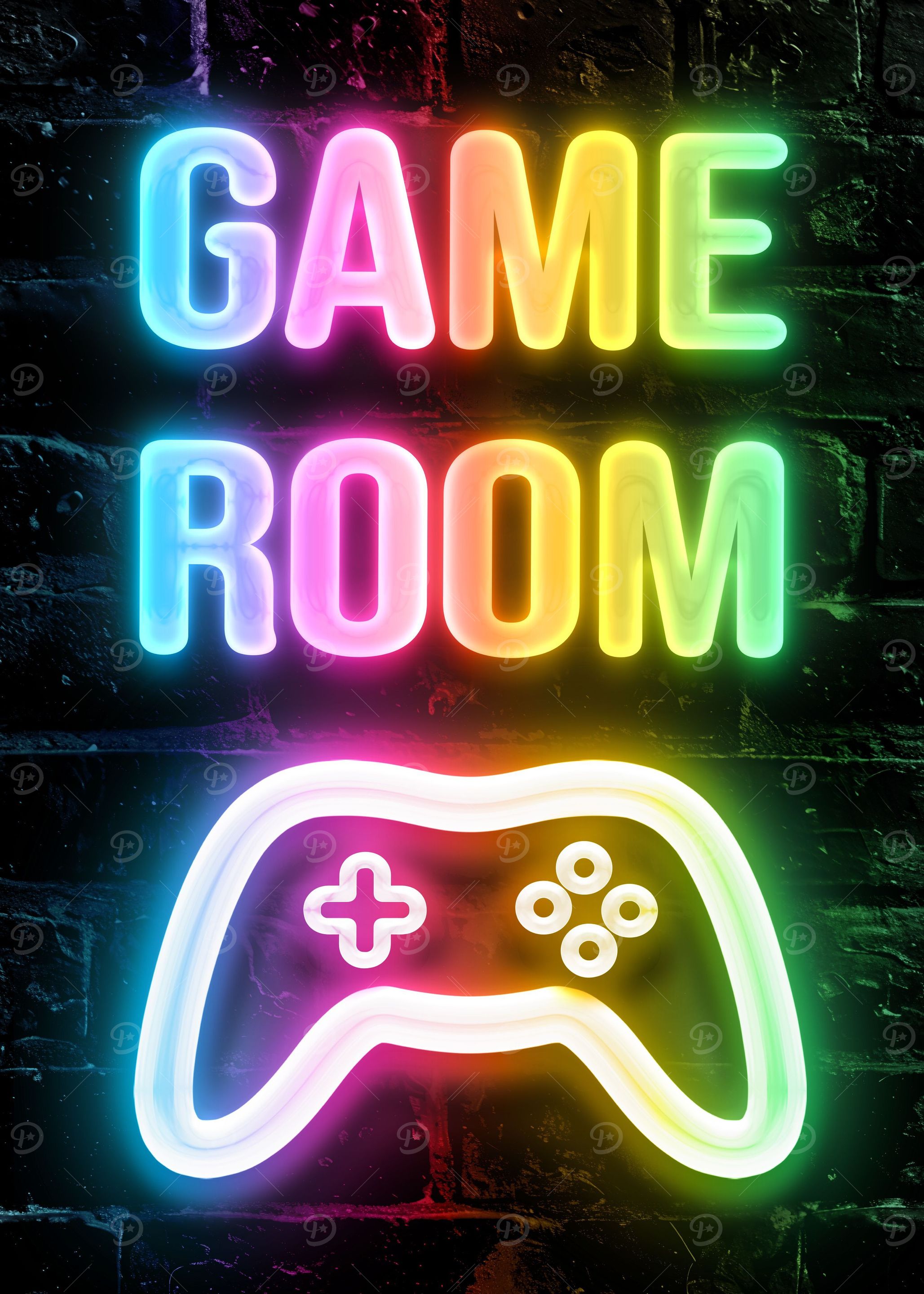 'Game room' Poster, picture, metal print, paint by Klark Konrad | Displate