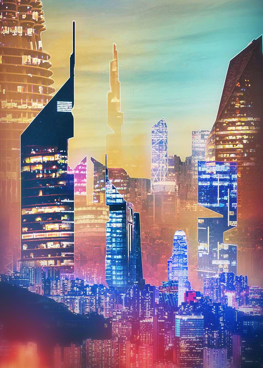 'Tech days vibes' Poster, picture, metal print, paint by Bonilla ...