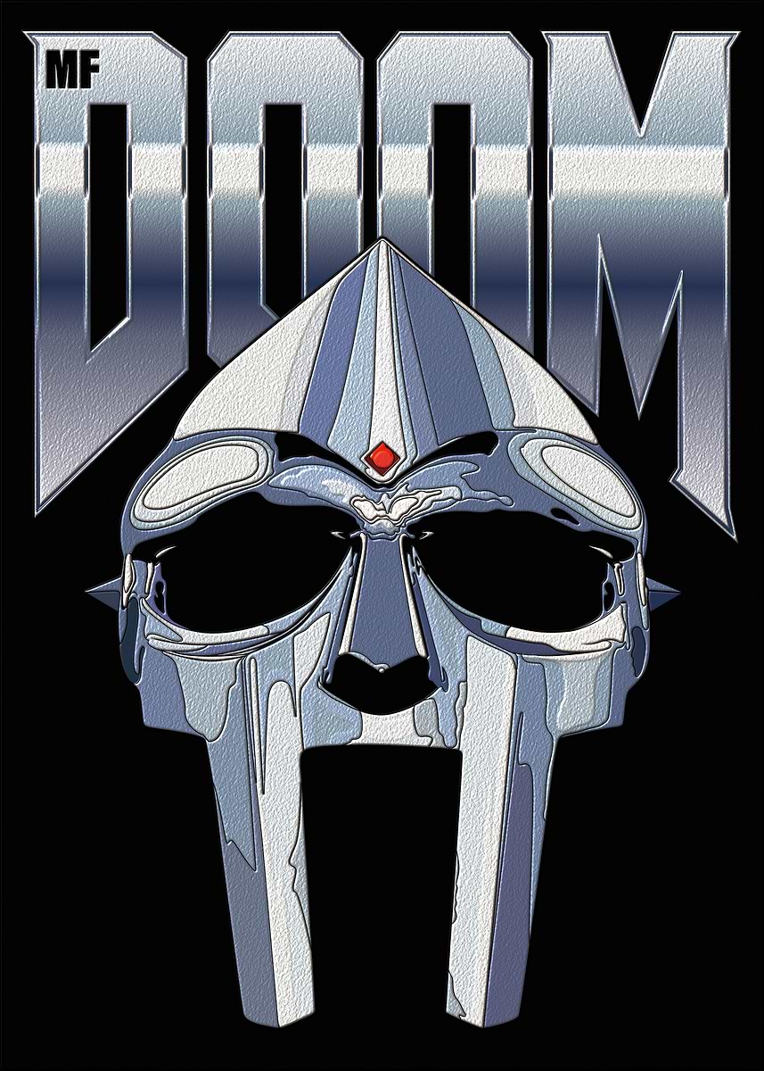 'Mf Doom' Poster, picture, metal print, paint by Black Hole Art | Displate