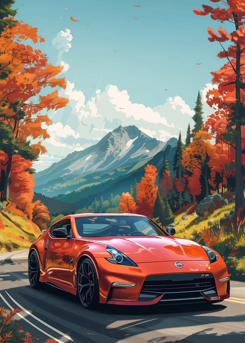 'Nissan 370Z' Poster, picture, metal print, paint by Anima Art | Displate