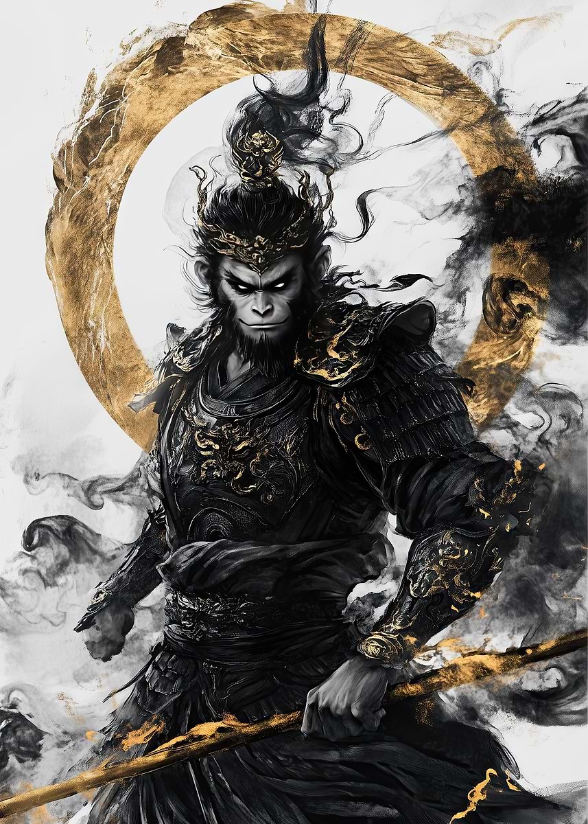 'Sun Wukong The Monkey King' Poster, picture, metal print, paint by ...