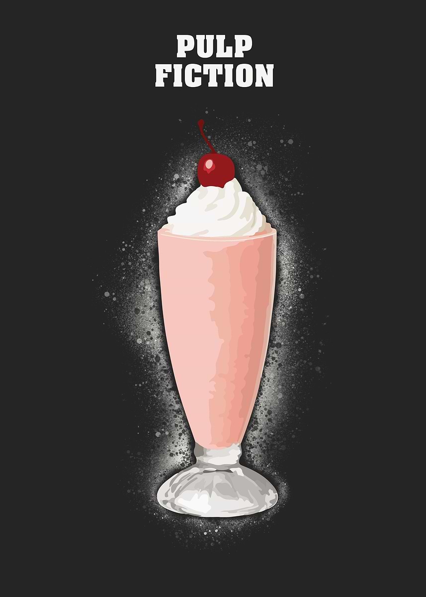 'Mia Milkshake ' Poster, picture, metal print, paint by fay list.art ...