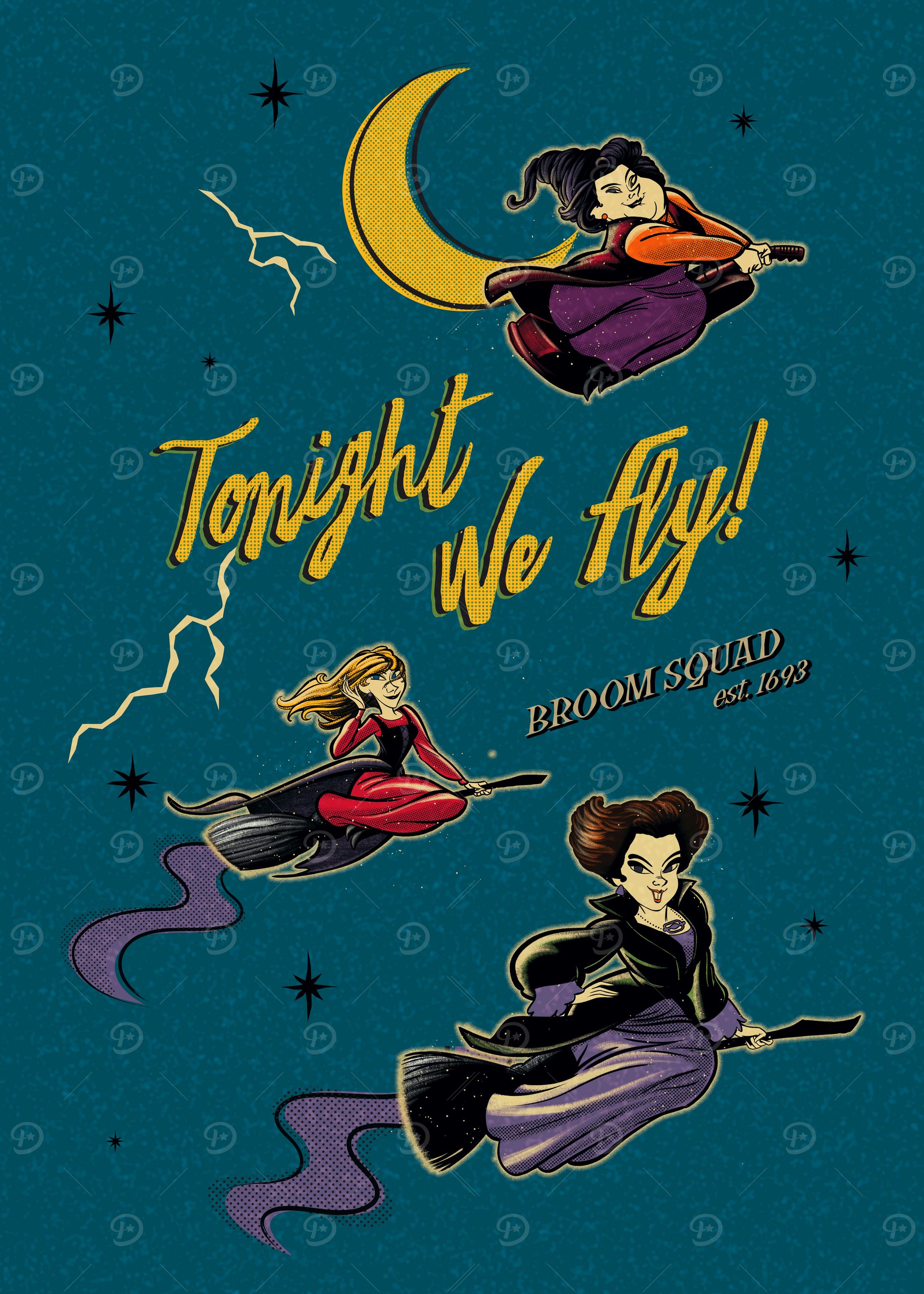 'Tonight We Fly' Poster, picture, metal print, paint by Disney | Displate