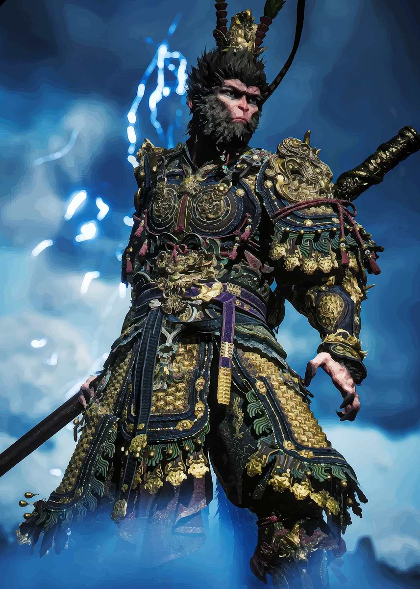 'black myth wukong' Poster, picture, metal print, paint by 5758 Art ...