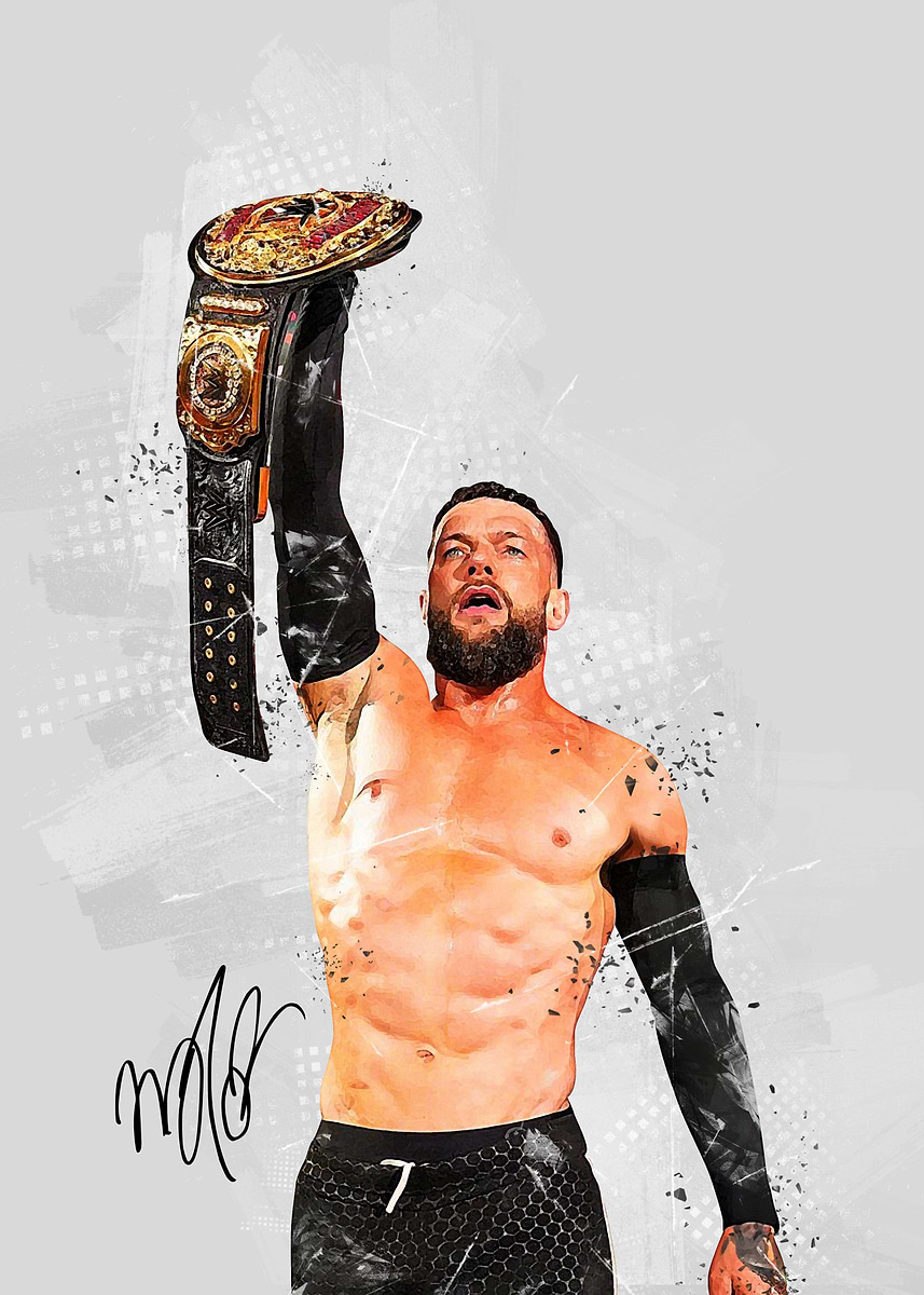 'Finn Balor' Poster, picture, metal print, paint by ART Five | Displate