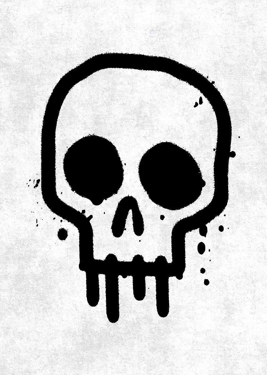 'S Kully skull' Poster, picture, metal print, paint by Wael Daaboul ...