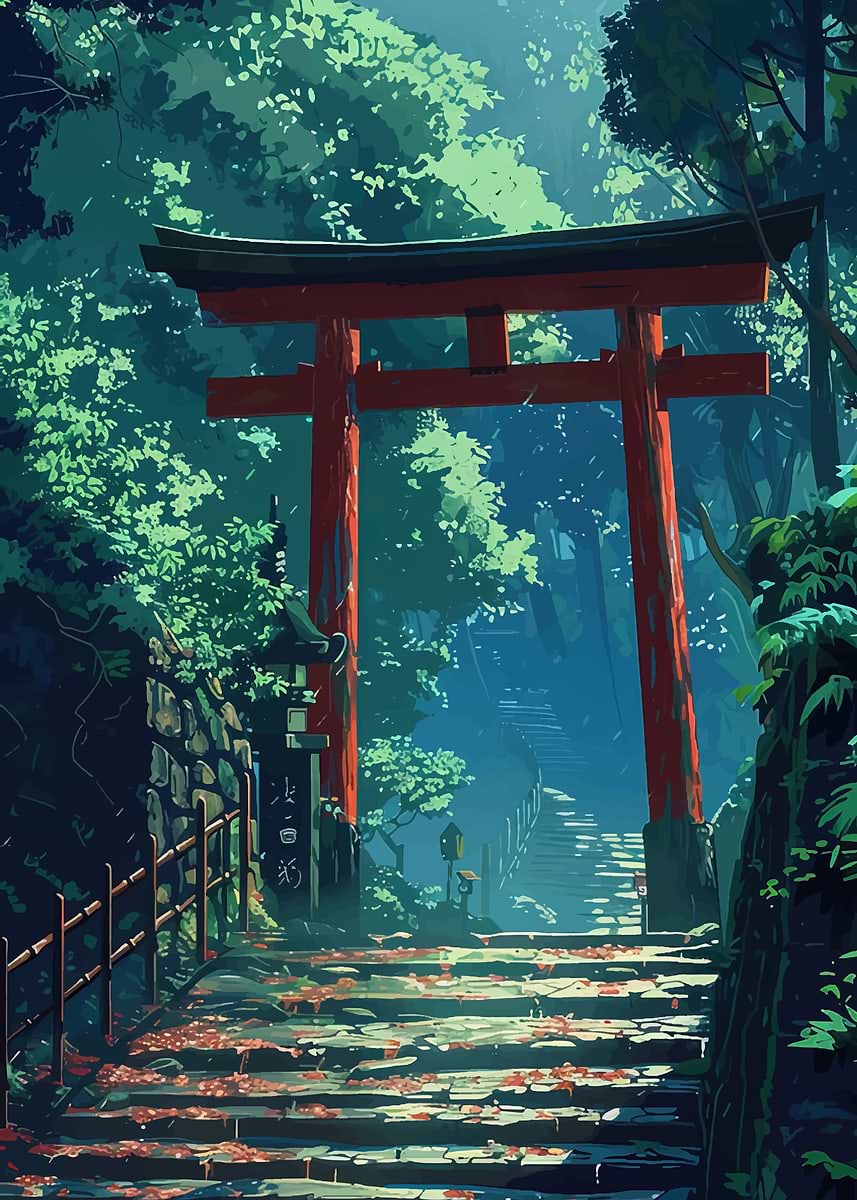 'Gate' Poster, picture, metal print, paint by FlowCad | Displate