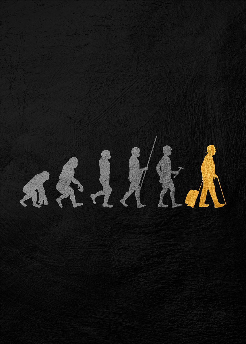 'human evolution' Poster, picture, metal print, paint by Metal Wonder ...