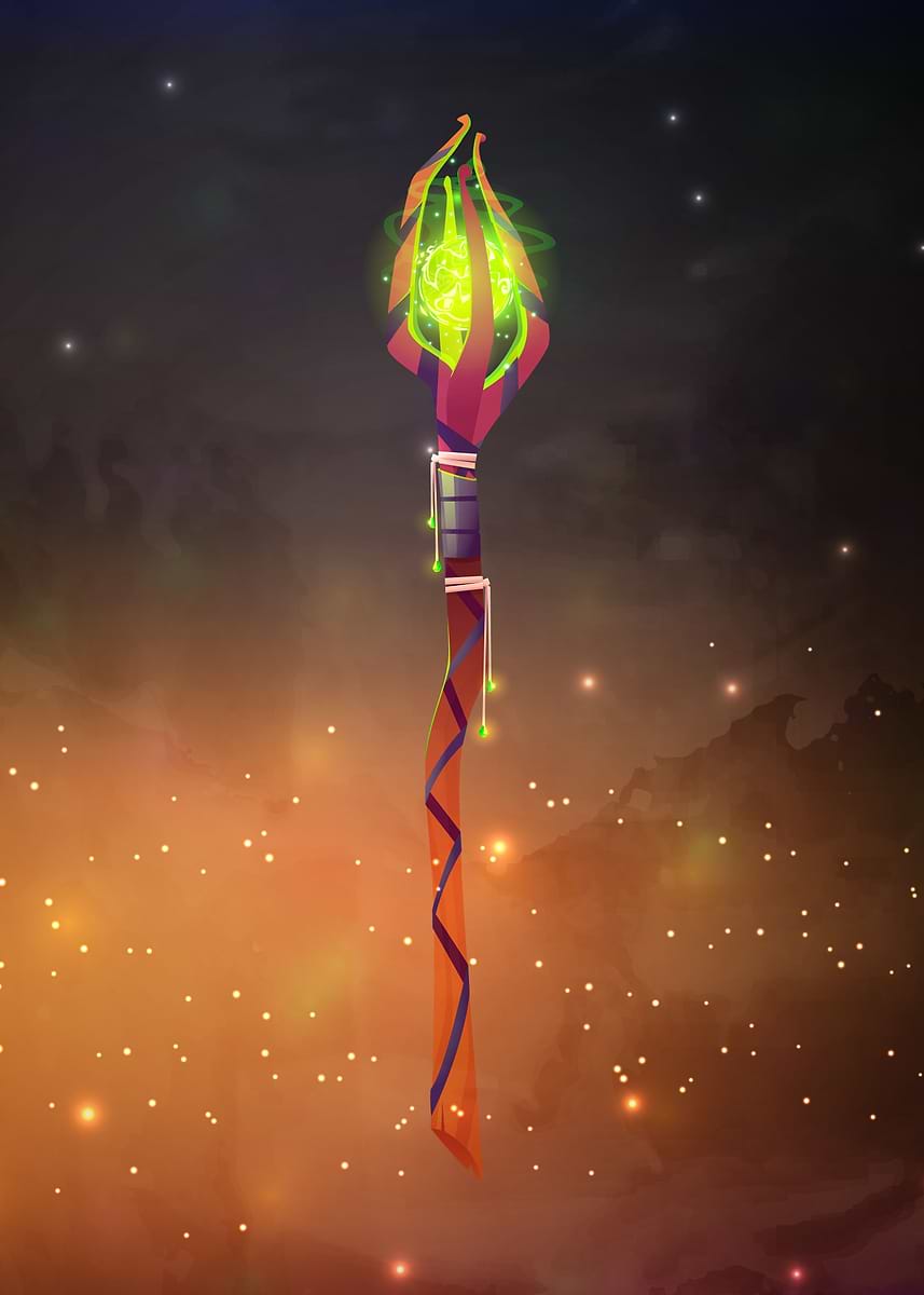 'Magic Wand' Poster, picture, metal print, paint by Inspirate | Displate