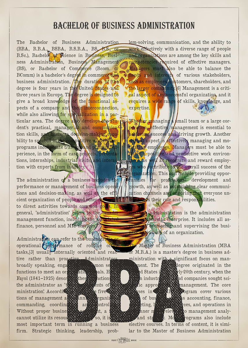 'Business Administration Concept' Poster, picture, metal print, paint ...