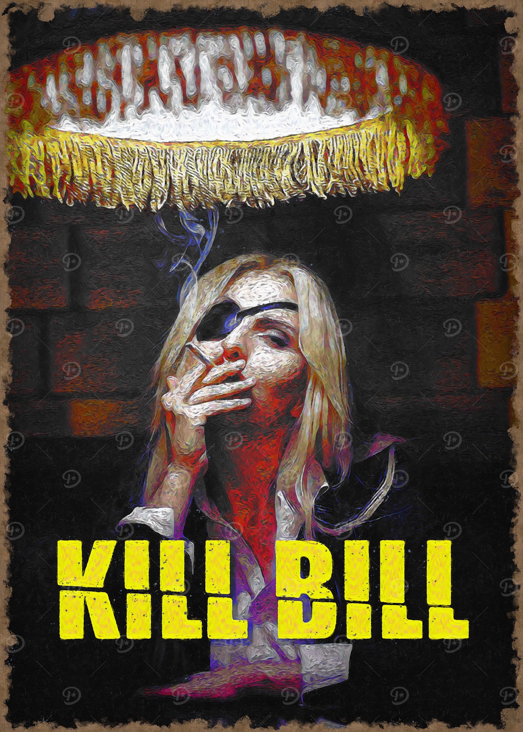 'kill bill' Poster, picture, metal print, paint by The Artnesia Posters ...