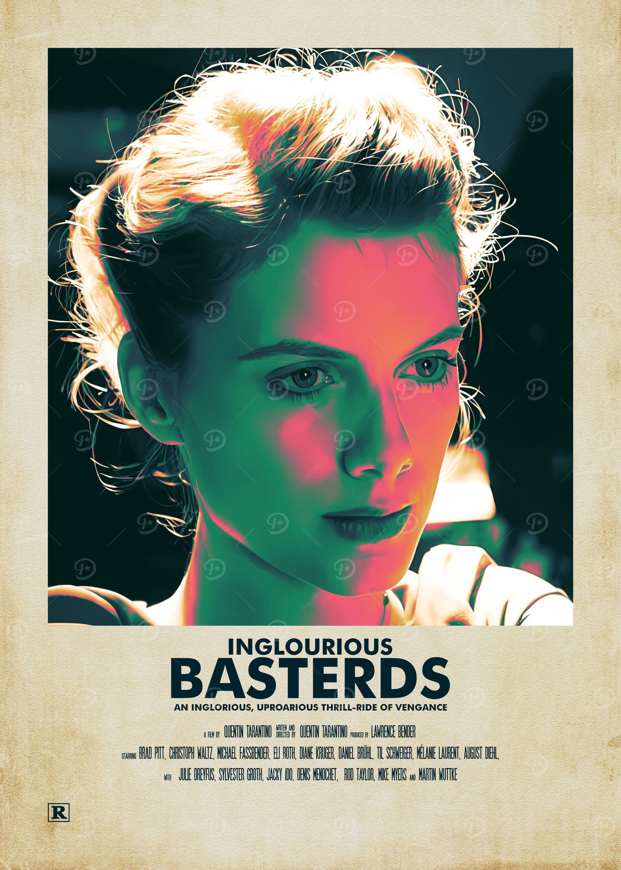 'inglorious basterds' Poster, picture, metal print, paint by Most ...