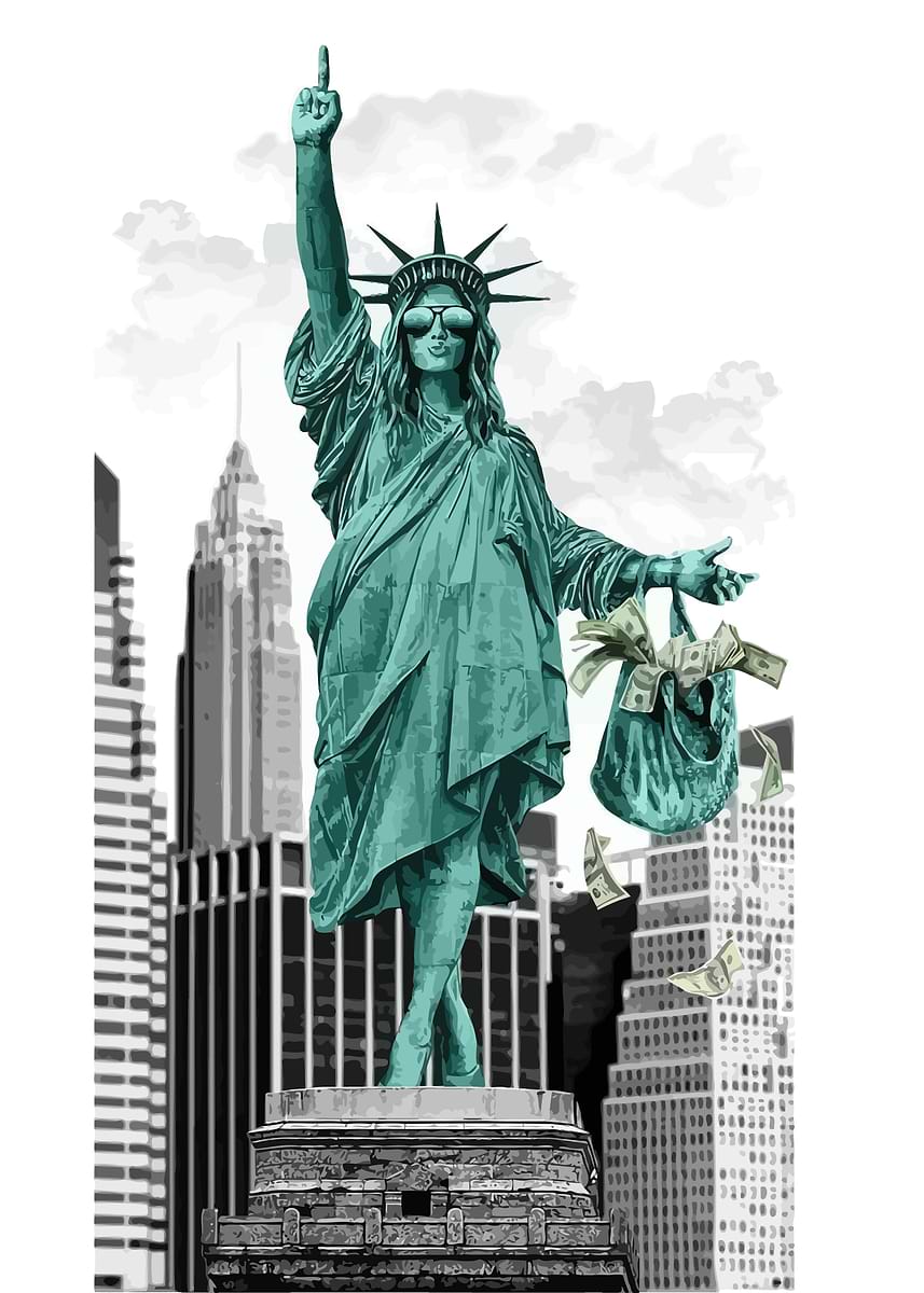 'Liberty Money Meme' Poster, picture, metal print, paint by Guper Art ...