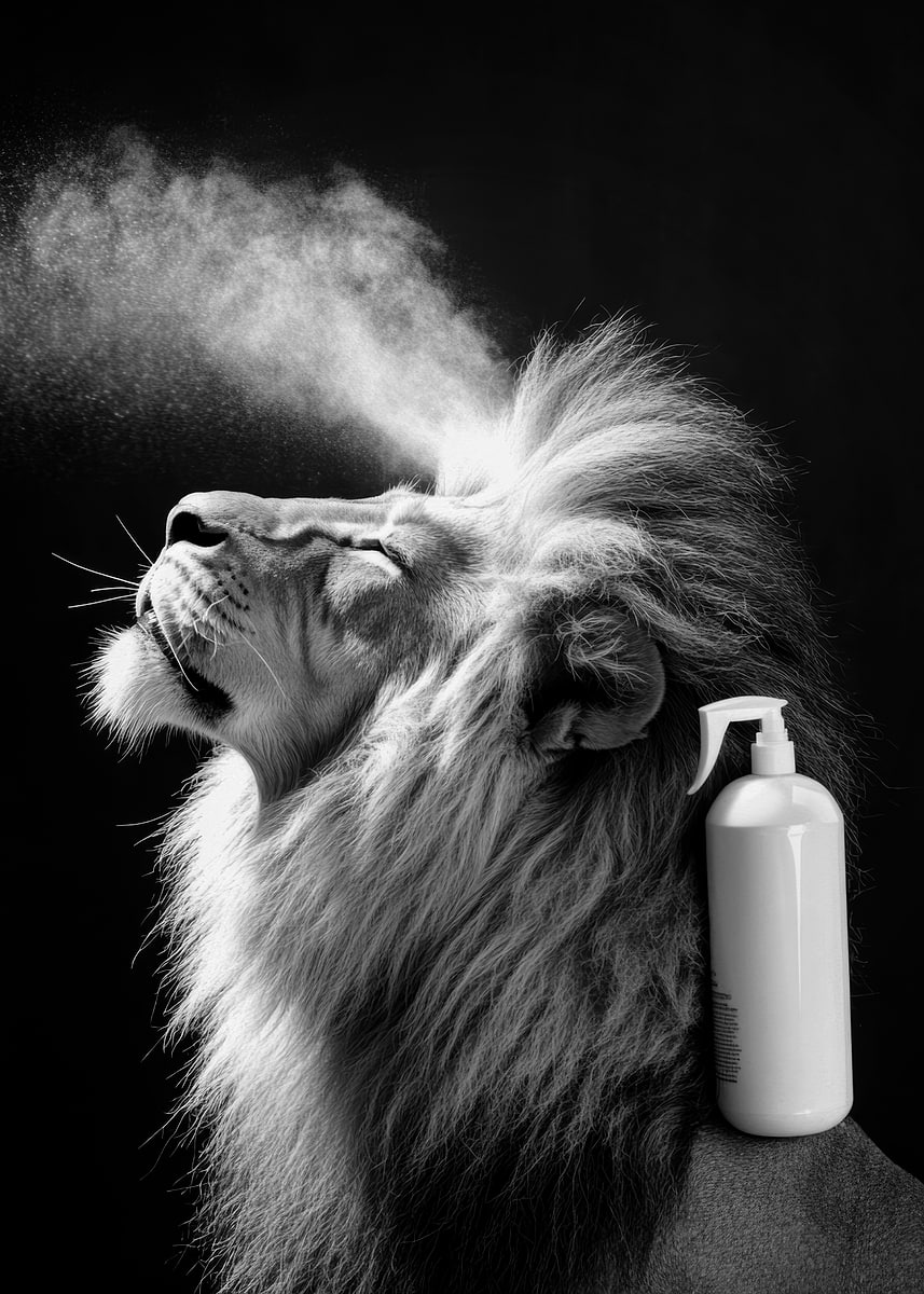 'Lion Spray' Poster, picture, metal print, paint by Fairytale Therapist ...